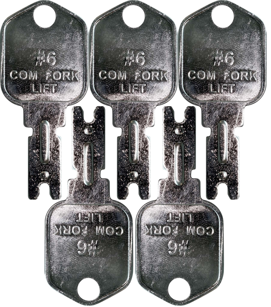 #6 (166) Clark/Yale/Hyster Replacement Key *5 Pack* | Tornado Heavy ...
