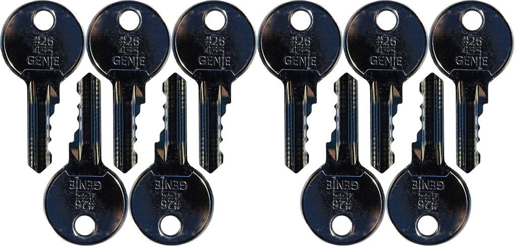#26 (455) Genie/Skytrak/Terex Replacement Key *10 Pack* | Tornado Heavy ...