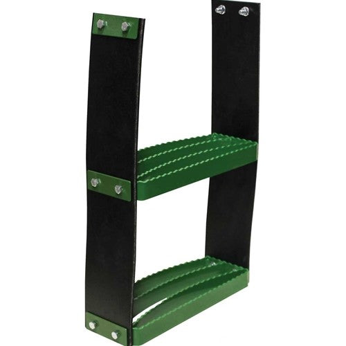 Universal 2-Step Bolt-On Flex Step - Green | Tornado Heavy Equipment Parts