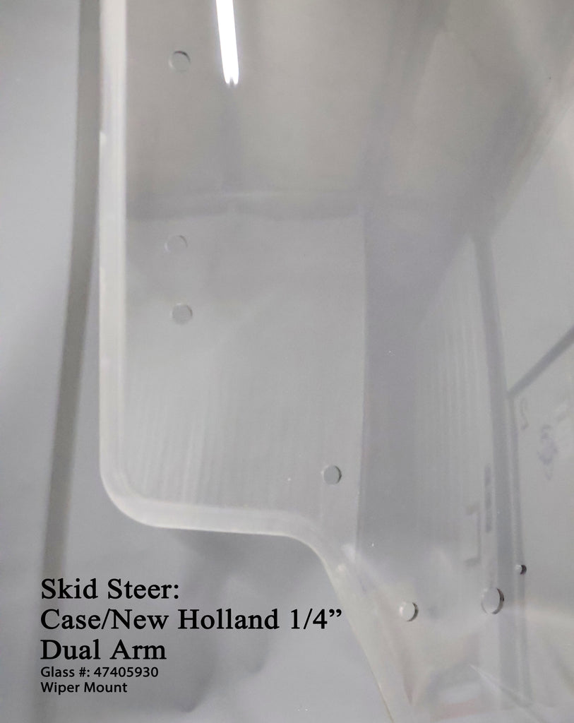 New Holland 47405930 Skid Steer 1/4" Polycarbonate Front Window (Dual ...