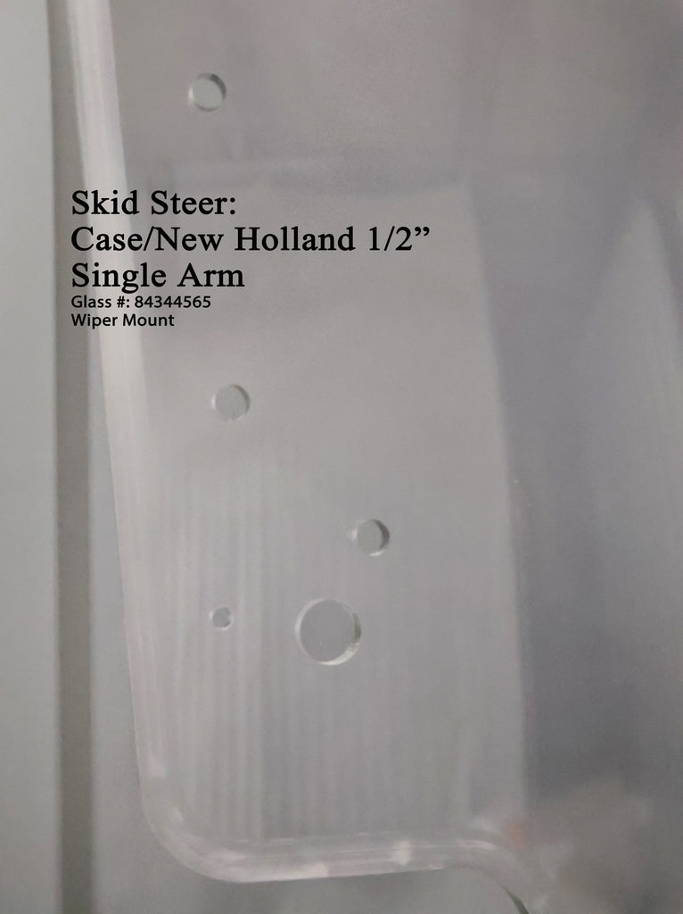 Case 47405930 Skid Steer 1/2" Polycarbonate (Untinted) (Dual Arm) Fron ...